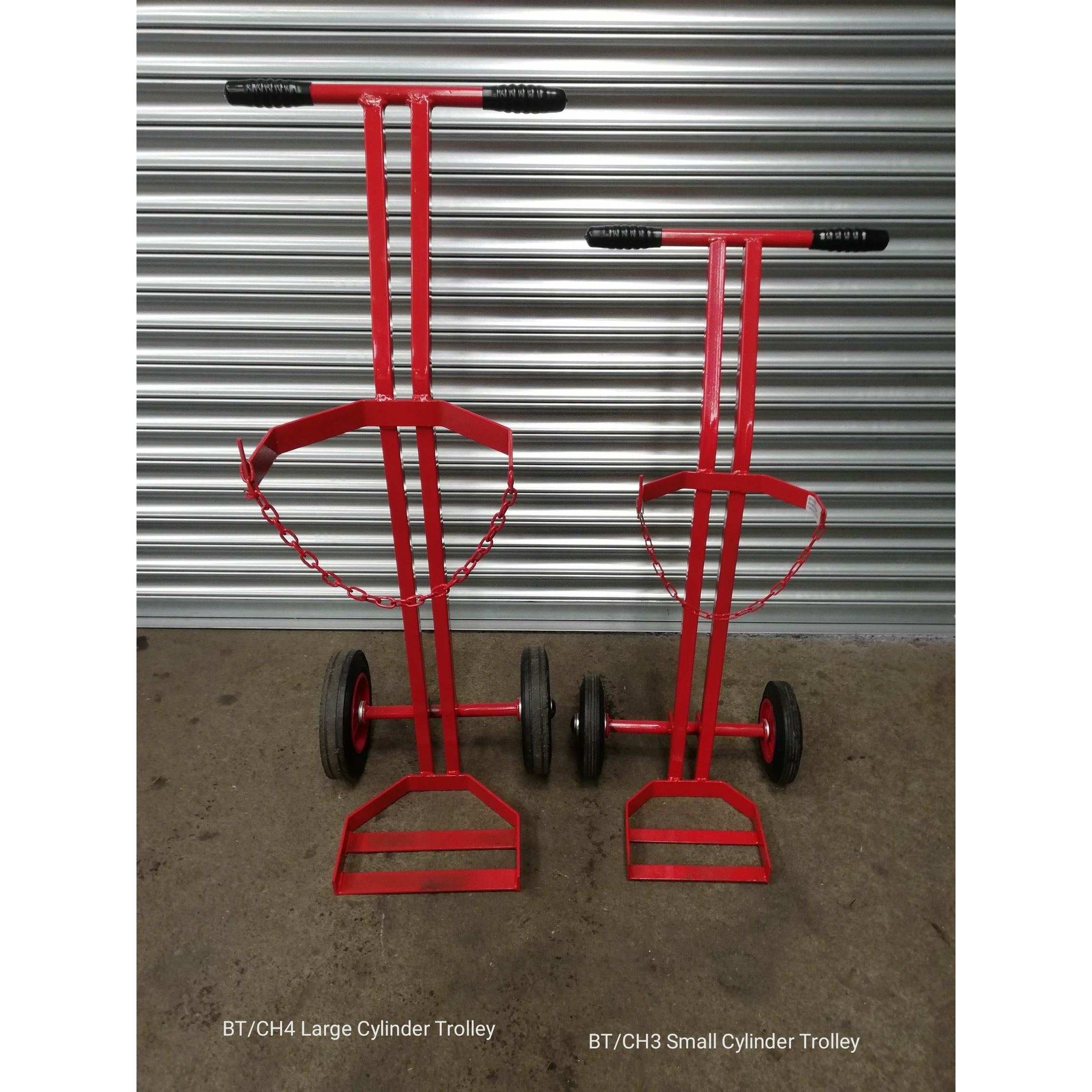 Large Single Cylinder Gas Trolley — Bluetrolley.com