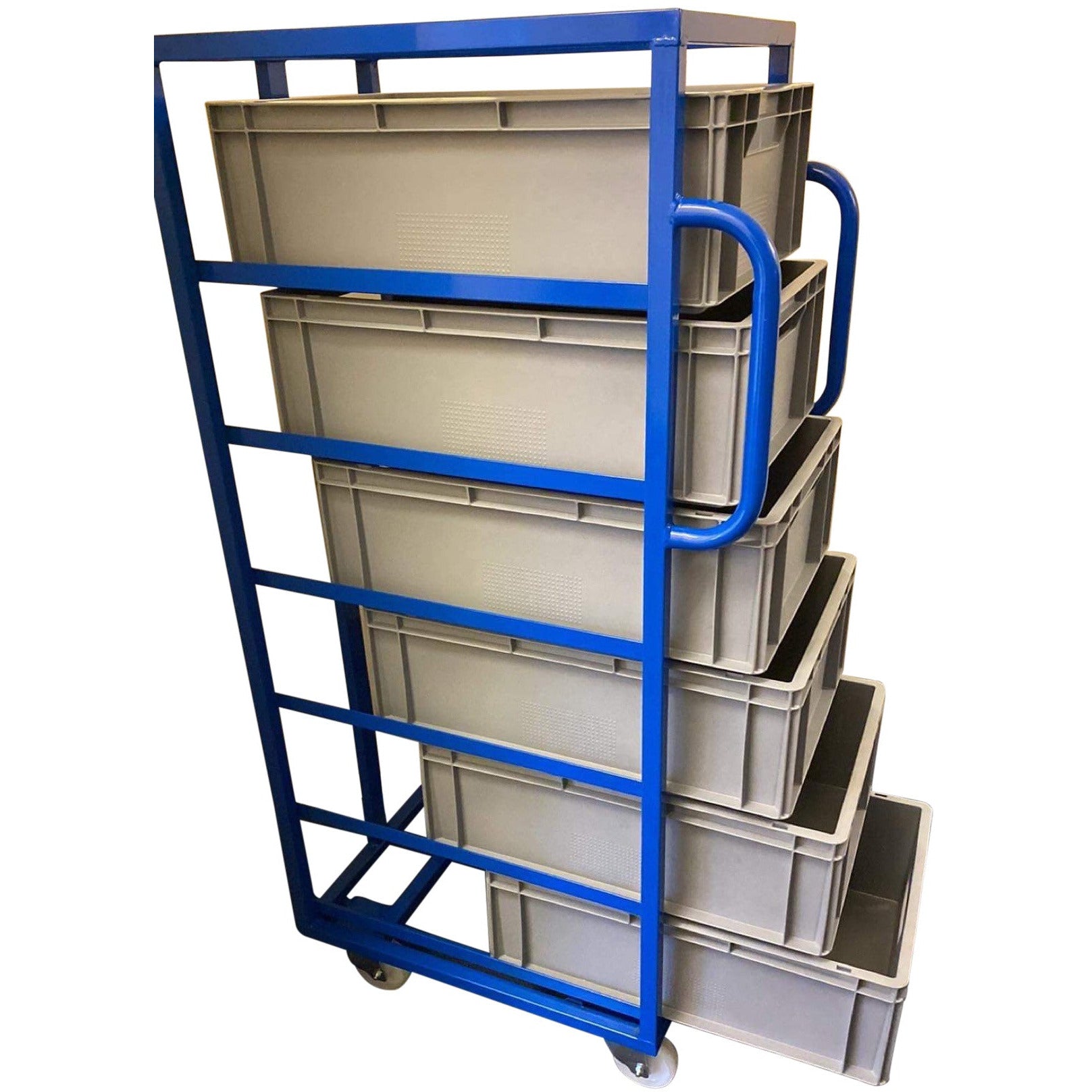 Euro Container Tray Trolley — Bluetrolley.com
