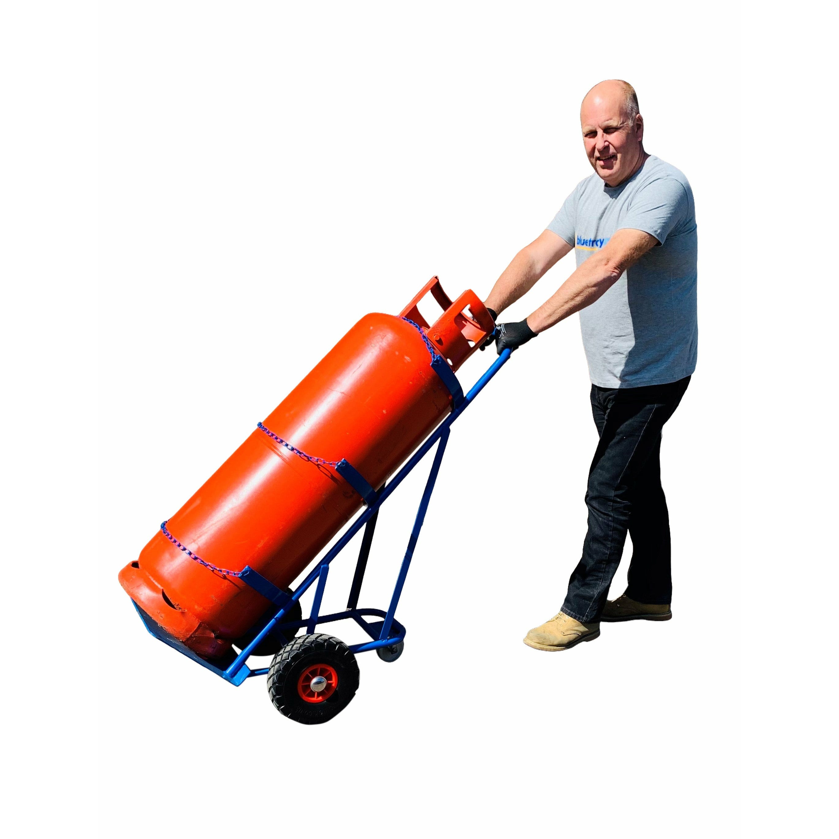 3-Wheel Gas Cylinder Trolley (Tri-Truck) — Bluetrolley.com